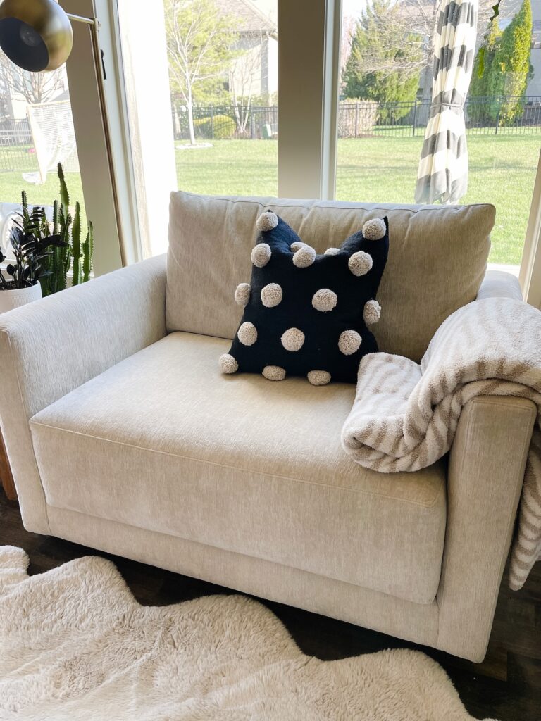 My Review of the Crate & Barrel Gather Chair and a Half - Life Love Larson