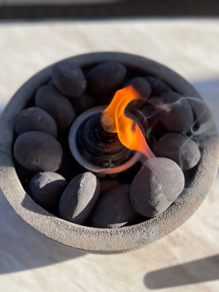 How to Make a DIY Tabletop Fire Bowl - Life Love Larson