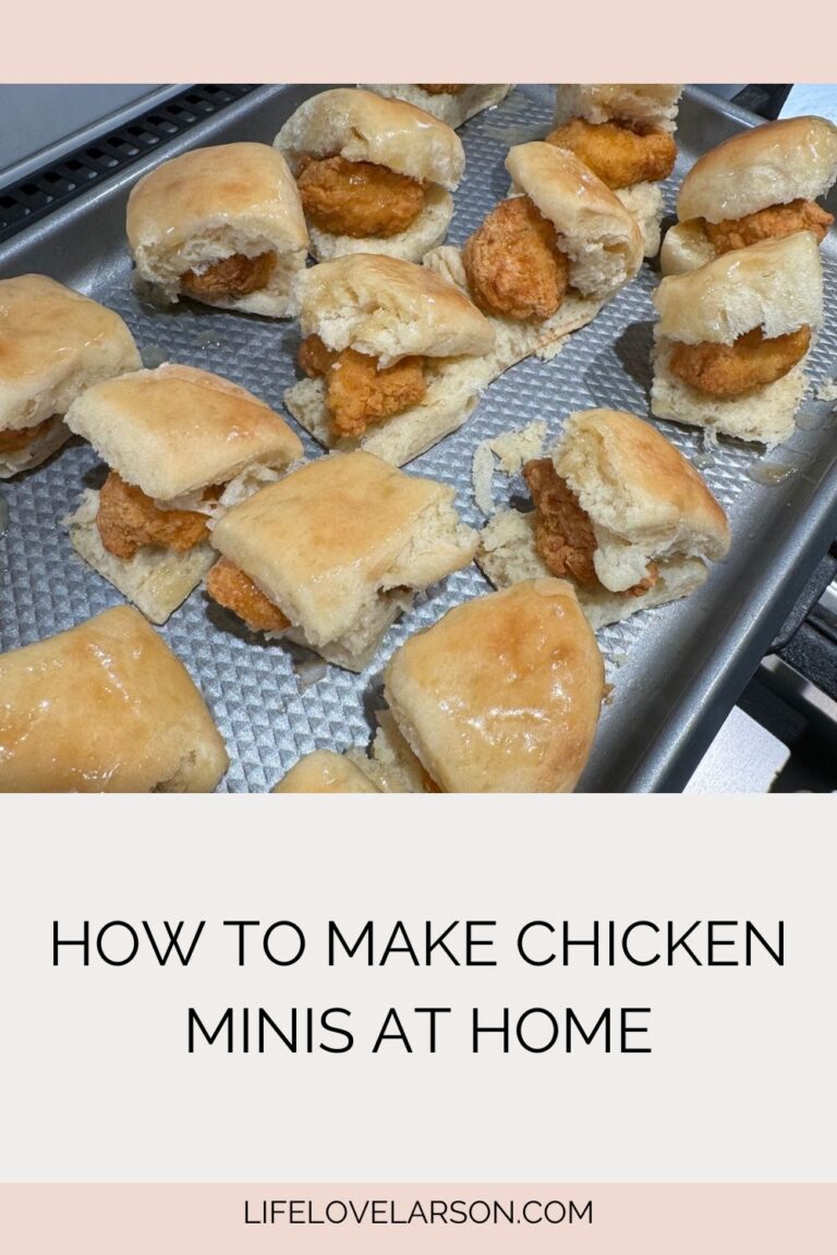 How to Make Homemade Chik-fil-A Chicken Minis - Life Love Larson